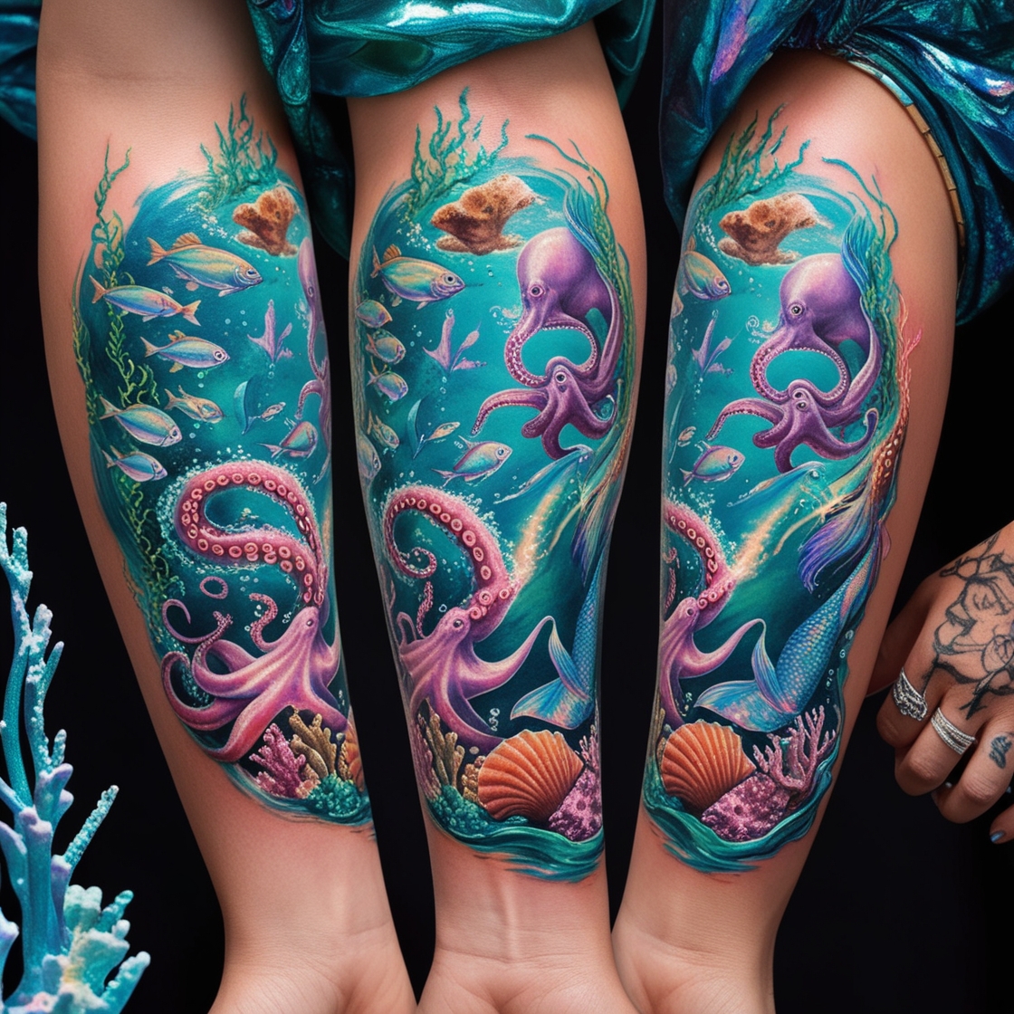 25 Stunning Ocean Tattoos Sleeve For Women