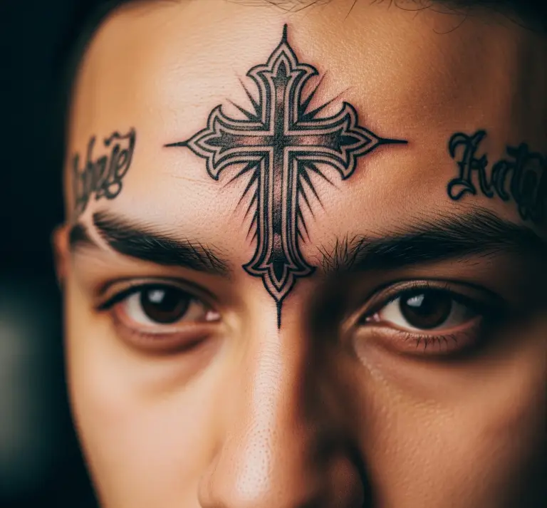 Cross On Face Tattoo Meaning: What It Really Symbolizes